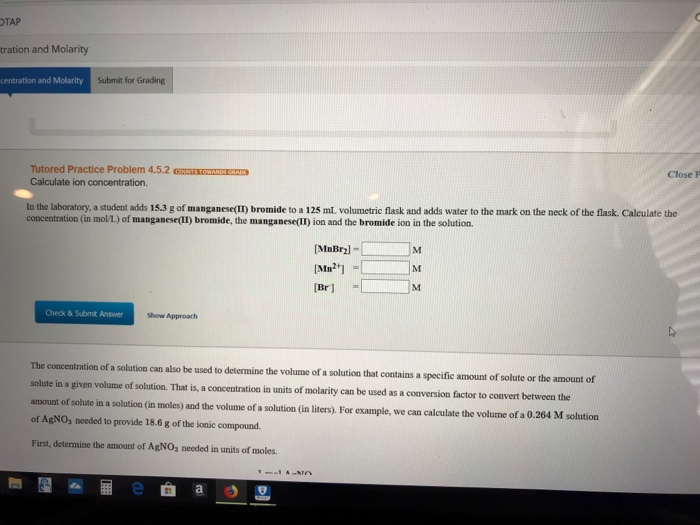 Solved OTAP tration and Molarity centration and Molarity | Chegg.com