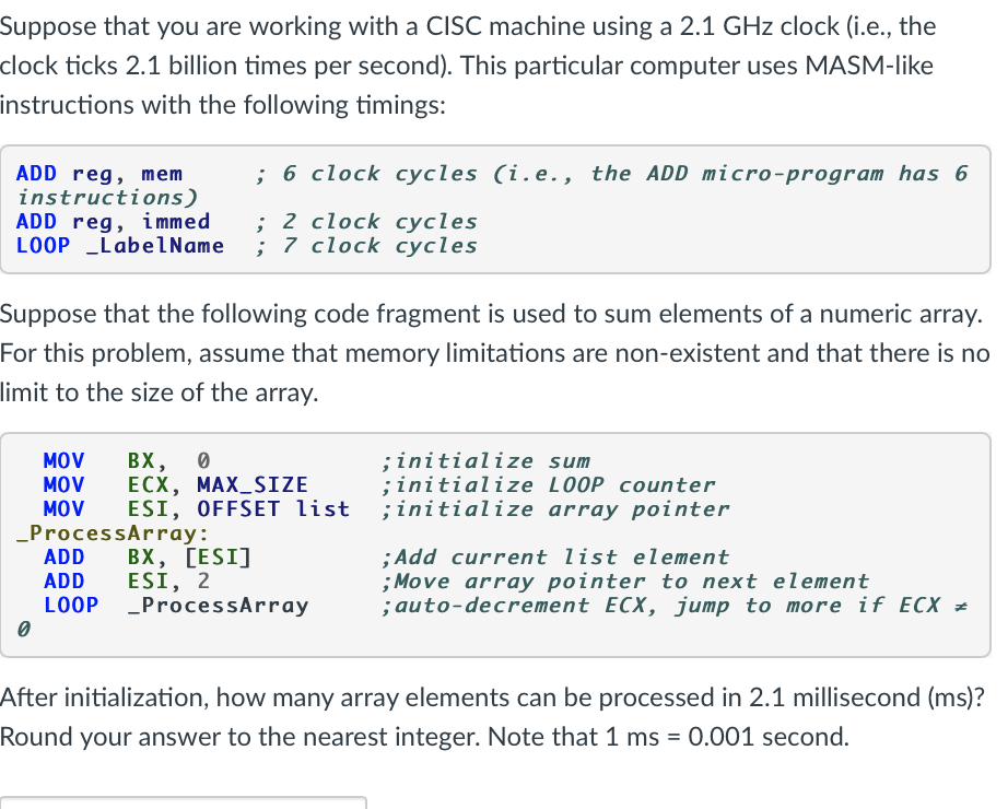 Solved Suppose that you are working with a CISC machine | Chegg.com