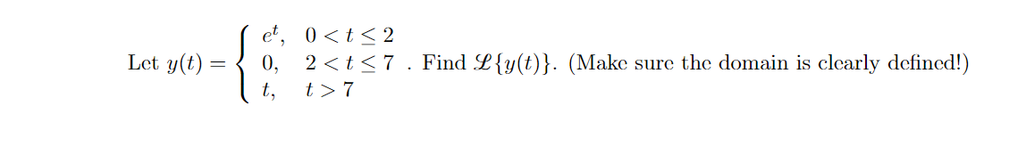 Solved Let y(t) et, (7 | Chegg.com