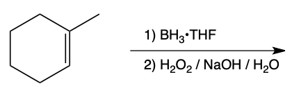 Solved 1) BH3.THE 2) H2O2/NaOH / H2O H2SO4 MeOH | Chegg.com