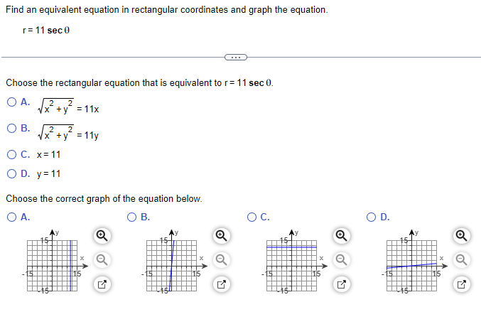 Solved Find an equivalent equation in rectangular | Chegg.com
