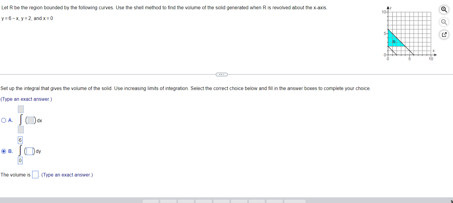 Solved Let R be the region bounded by the following curves. | Chegg.com
