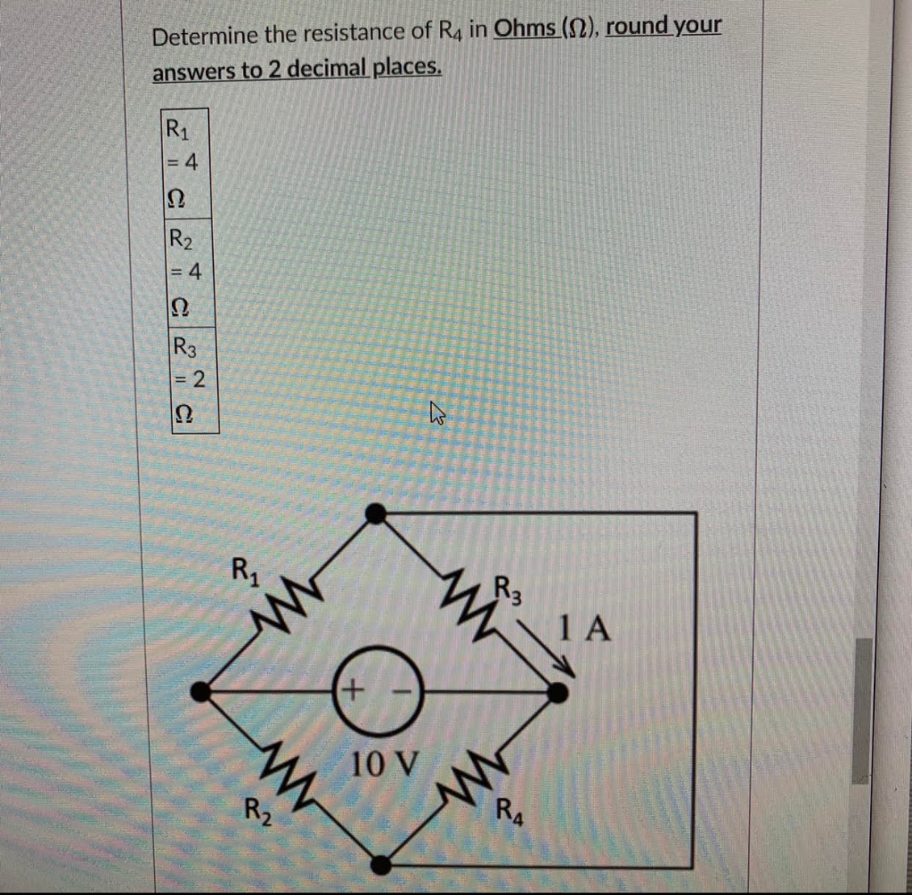 Solved Determine the resistance of Ra in Ohms (S2), round | Chegg.com