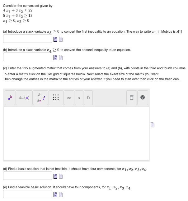 Solved Consider the convex set given by | Chegg.com