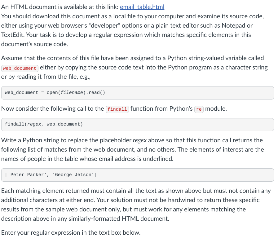 Solved An HTML document is available at this link: email | Chegg.com