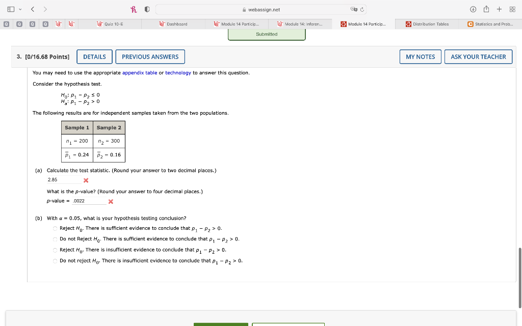 Solved FT D ho webassign.net U + 88 Q Q Q Quiz 10- Dashboard | Chegg.com