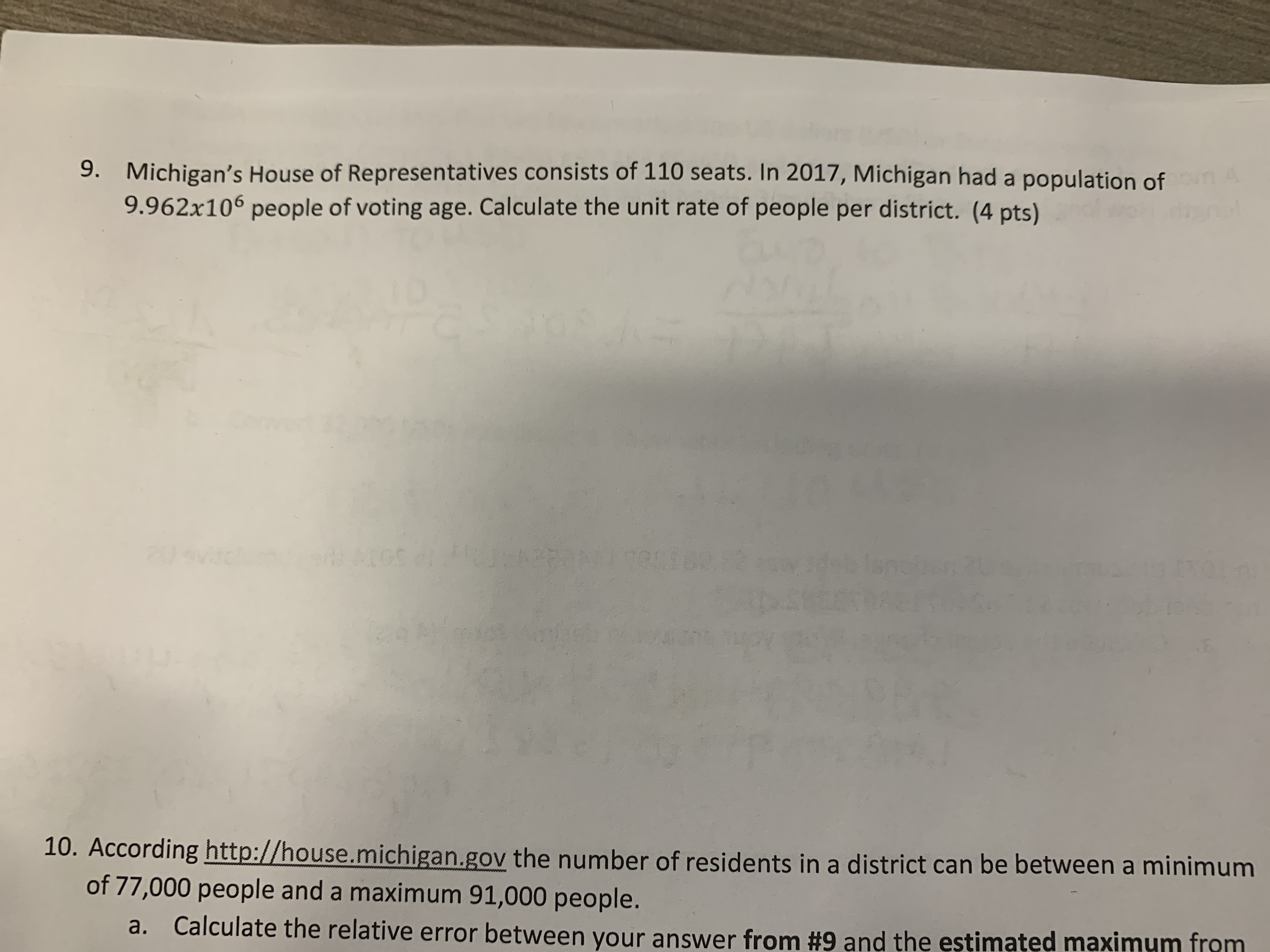 Solved Michigan's House of Representatives consists of 110 | Chegg.com