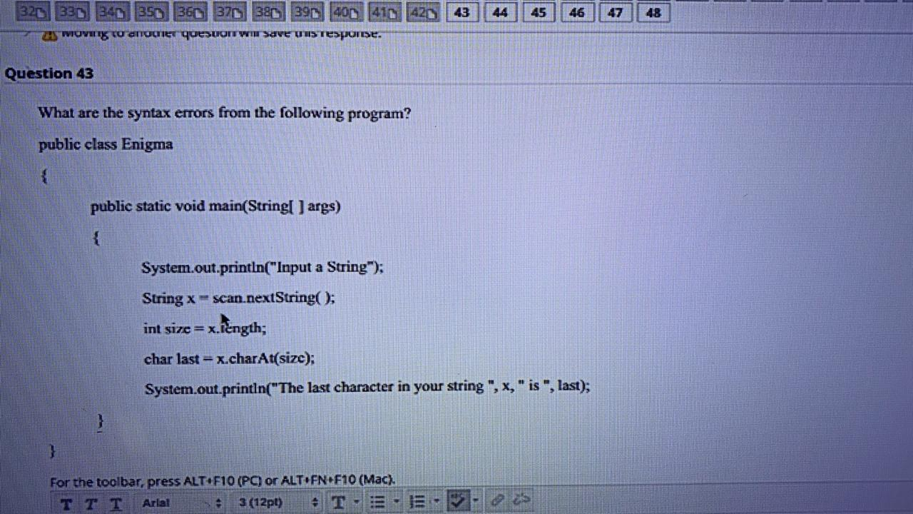 Solved 320 330 30 350 360 370 380 390 400 410 425 43 44 45 | Chegg.com