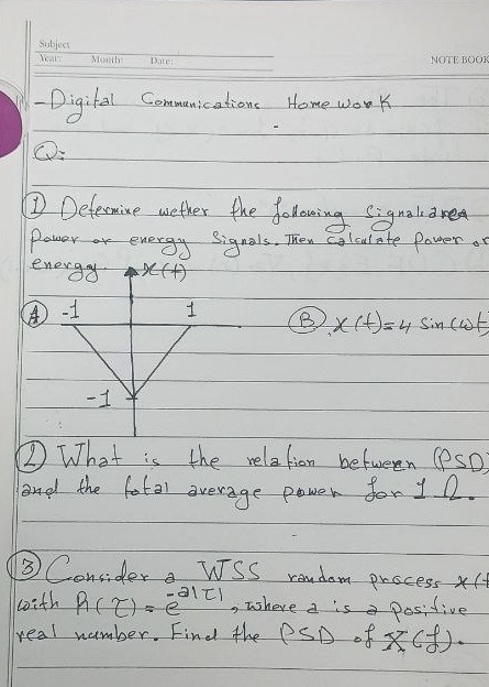 Solved Please solve the following questions in a handwritten | Chegg.com