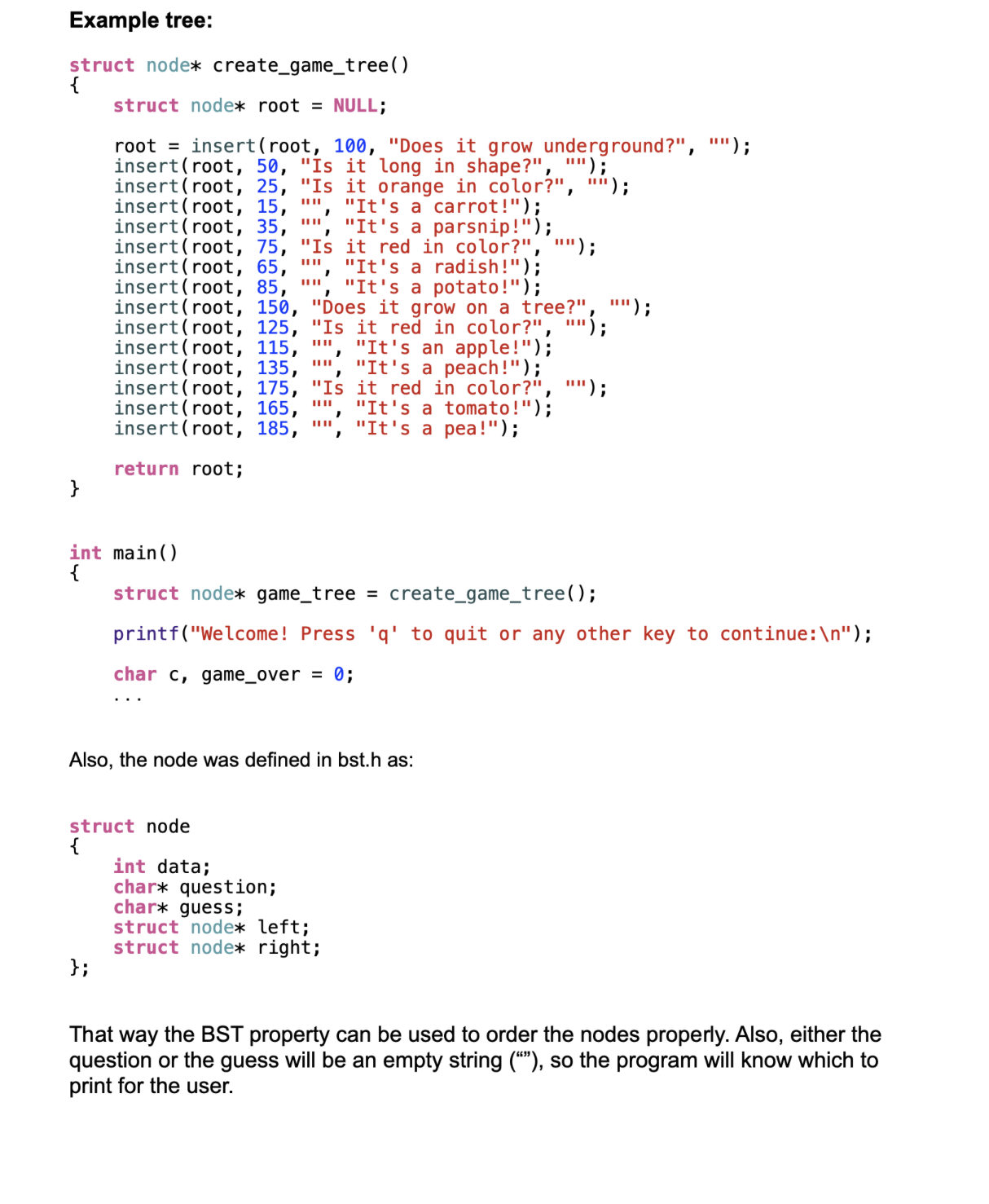 Solved this is a C program, please provide all the code | Chegg.com