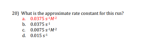 Solved For questions 19-20 Consider the reaction: 3A+B → | Chegg.com