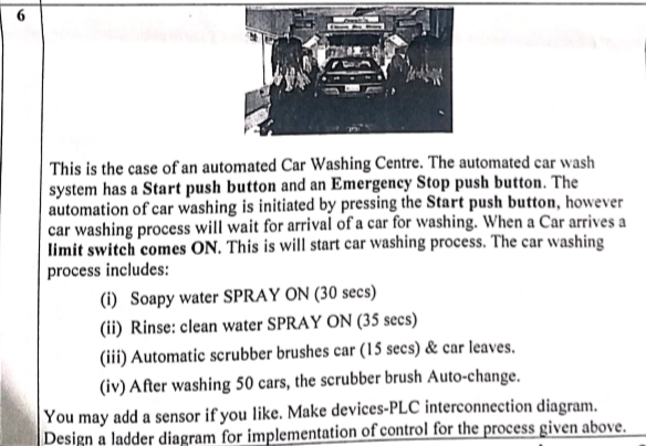 Solved This is the case of an automated Car Washing Centre. | Chegg.com