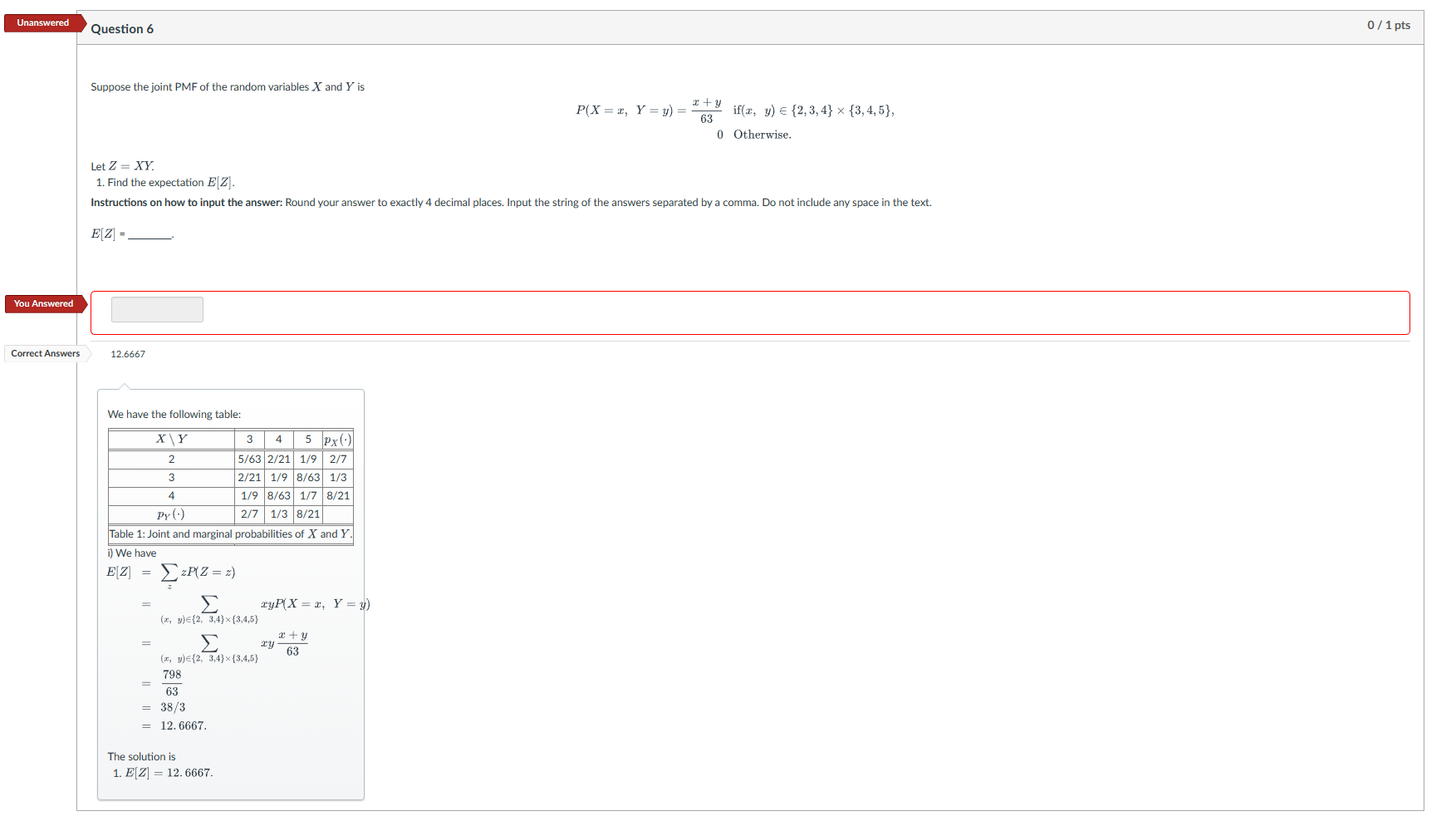 Suppose the joint PMF of the random variables X and Y | Chegg.com
