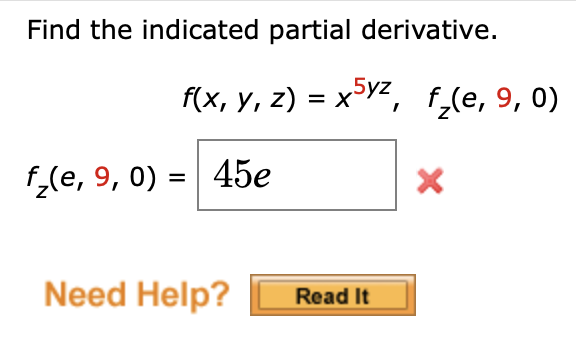 Solved Find the indicated partial derivative. | Chegg.com