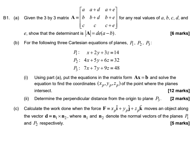 Solved a) Given the 3 by 3 matrix A=⎣⎡abca+db+dca+eb+ec+e⎦⎤ | Chegg.com