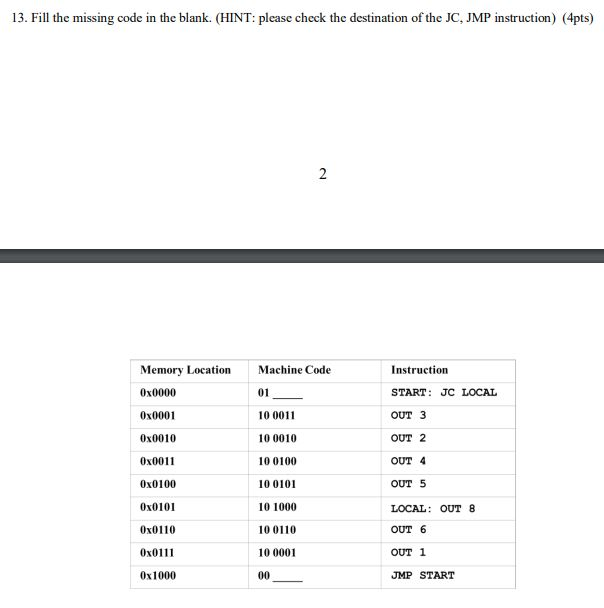 Solved 13. Fill the missing code in the blank. (HINT: please | Chegg.com