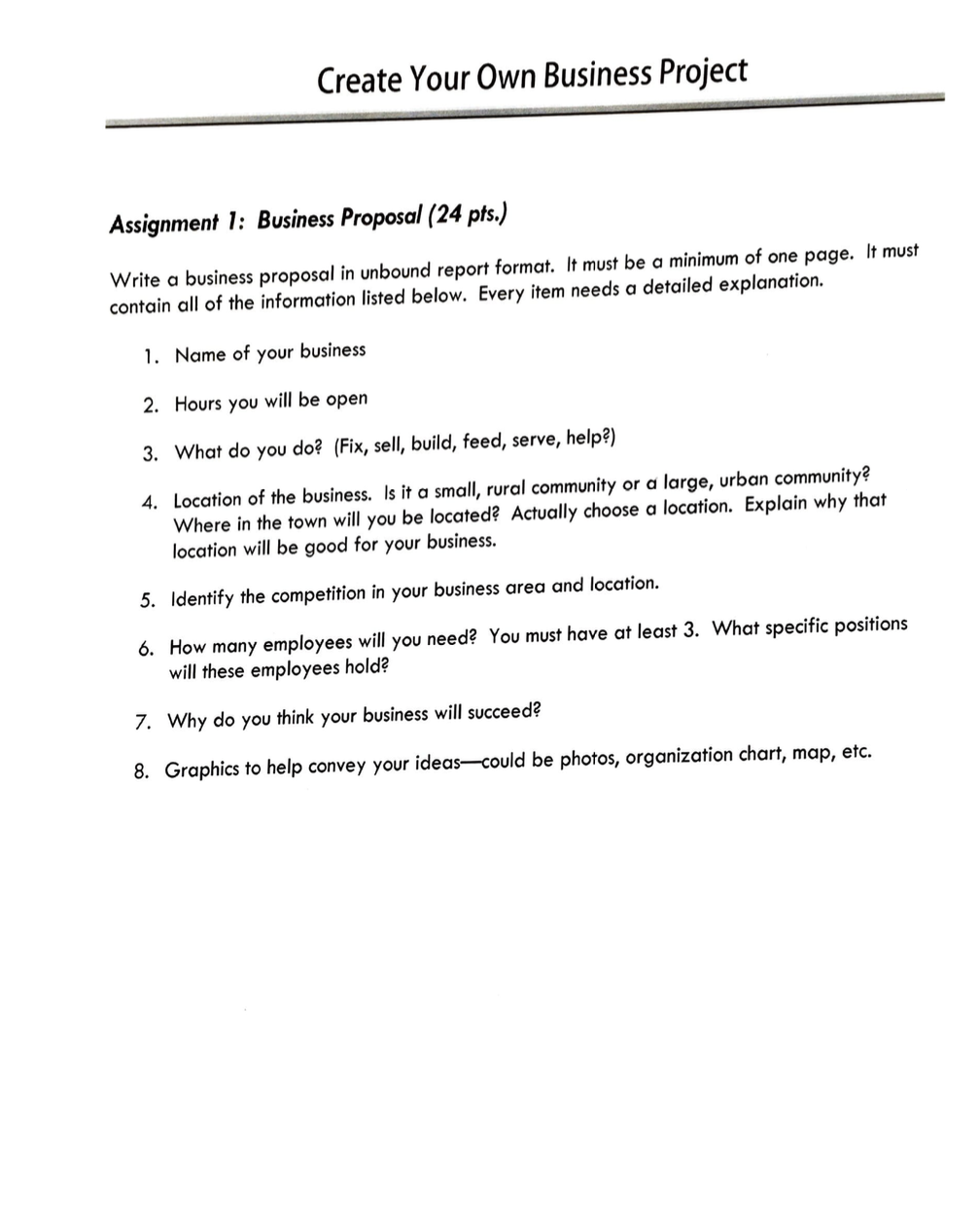 Solved Assignment 1 Business Proposal 24 Prs Write A Chegg