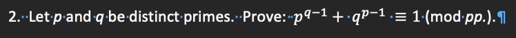 Solved 2.--Let p-and-q be distinct primes."-Prove:"p9-1 | Chegg.com