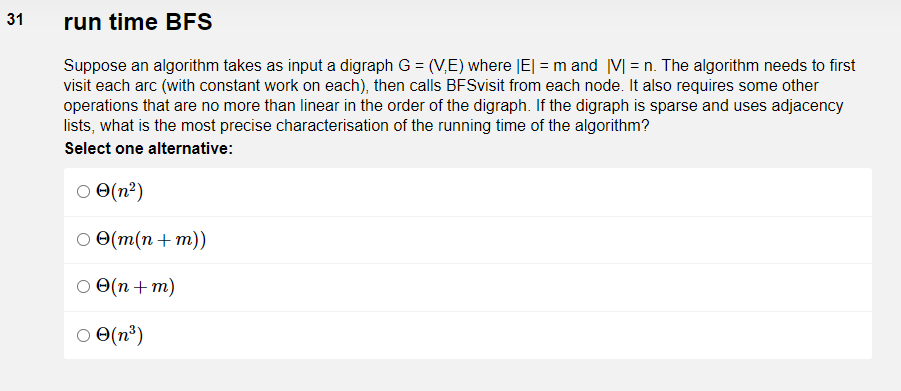 Solved Suppose An Algorithm Takes As Input A Digraph Gve 