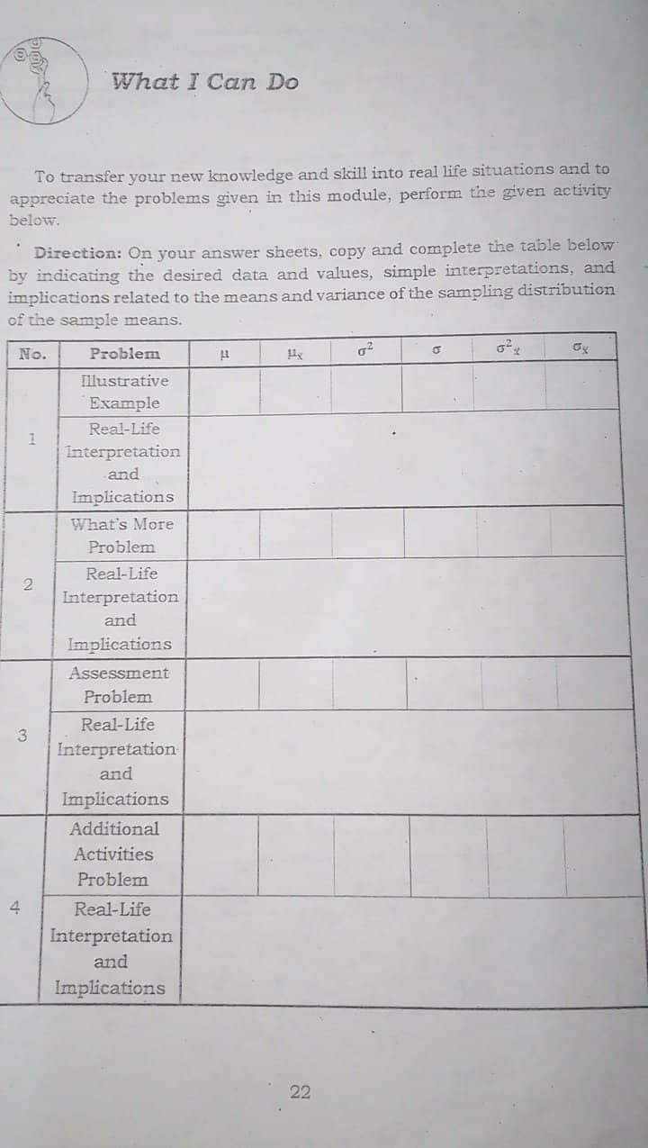 What I Can Do To transfer your new knowledge and | Chegg.com