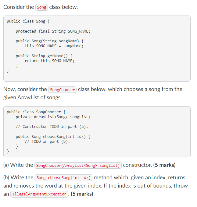 Solved Below is the partial code for a class that mimics the | Chegg.com
