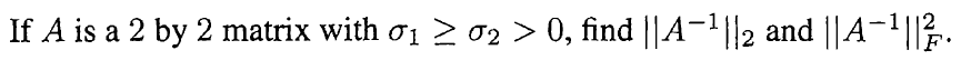 Solved This relates to Singular Value Decomposition. The | Chegg.com