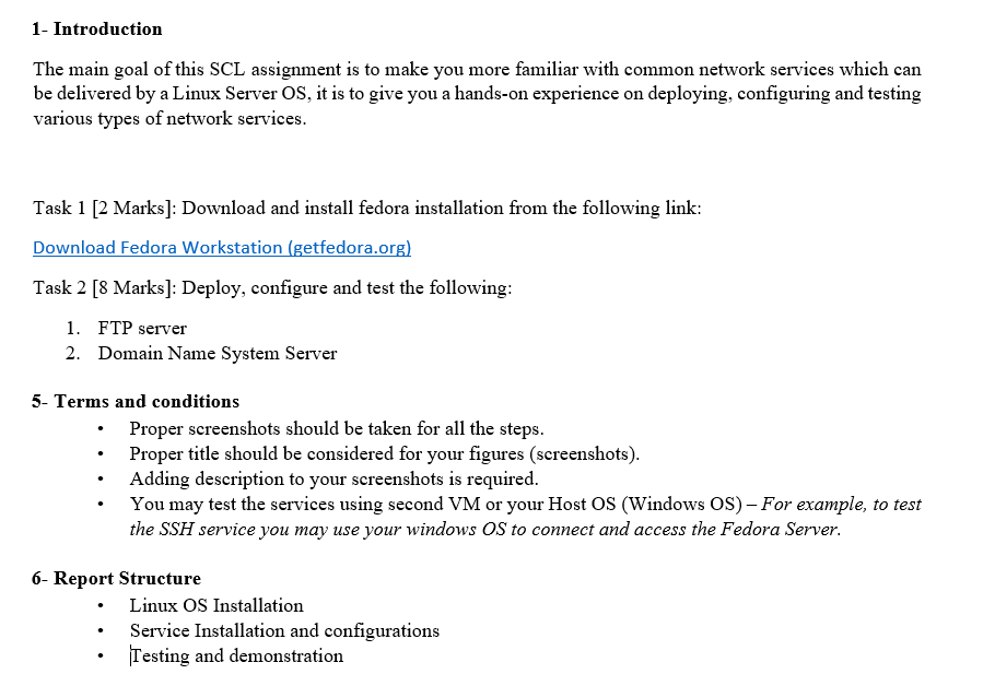 Solved 1- Introduction The main goal of this SCL assignment | Chegg.com