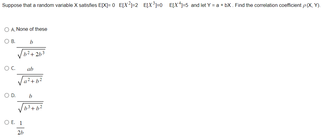 Solved Suppose that a random variable X satisfies | Chegg.com