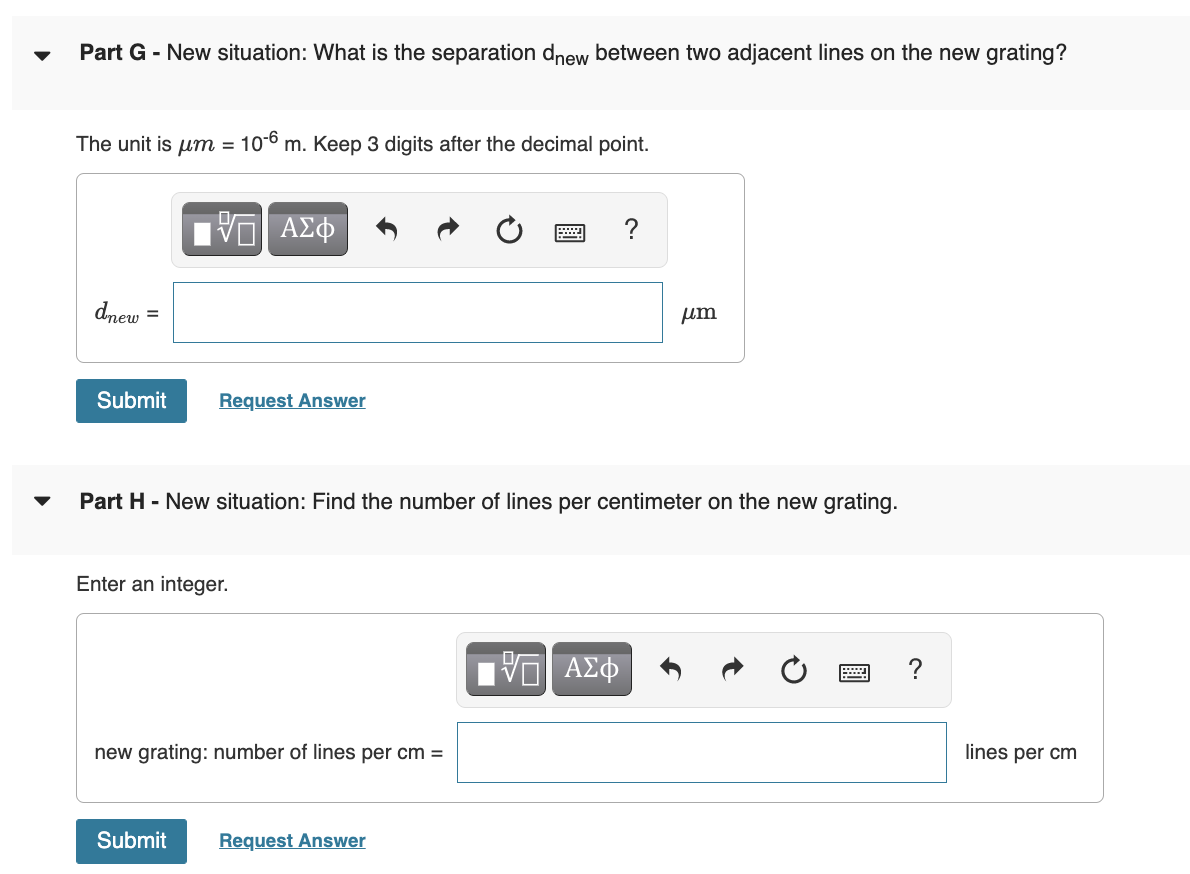 Solved Diffraction Grating A large number of slits closely | Chegg.com