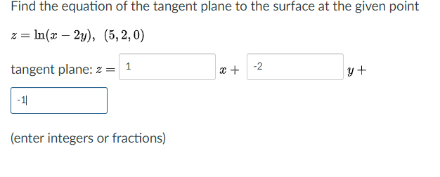 Solved Find the equation of the tangent plane to the surface | Chegg.com