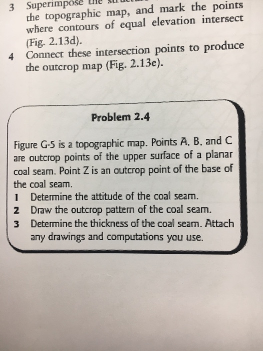 3 Superimpose the suutt the topographic map, and mark | Chegg.com