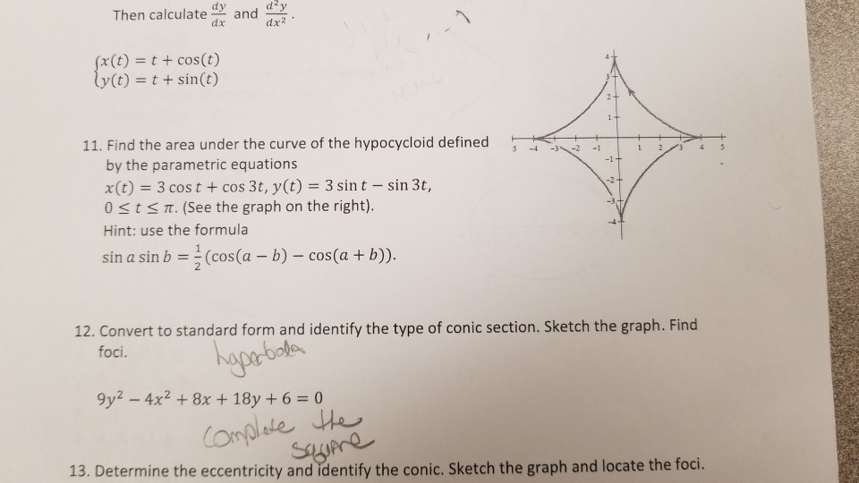 Solved Then calculate d and dy dx x(t)tcos(t) y(t) tsin(t) | Chegg.com