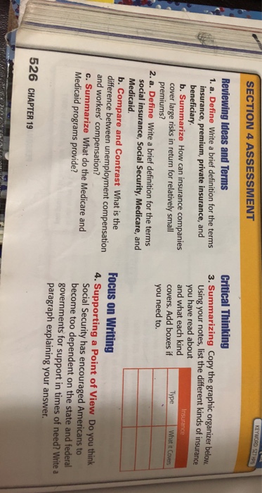 Solved SECTION 4 ASSESSMENT Reviewing Ideas and Terms 1. a. | Chegg.com