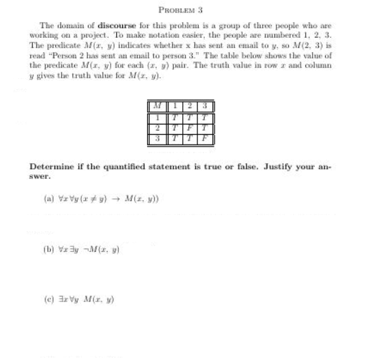 Solved The domain of discourse for this problem is a group | Chegg.com