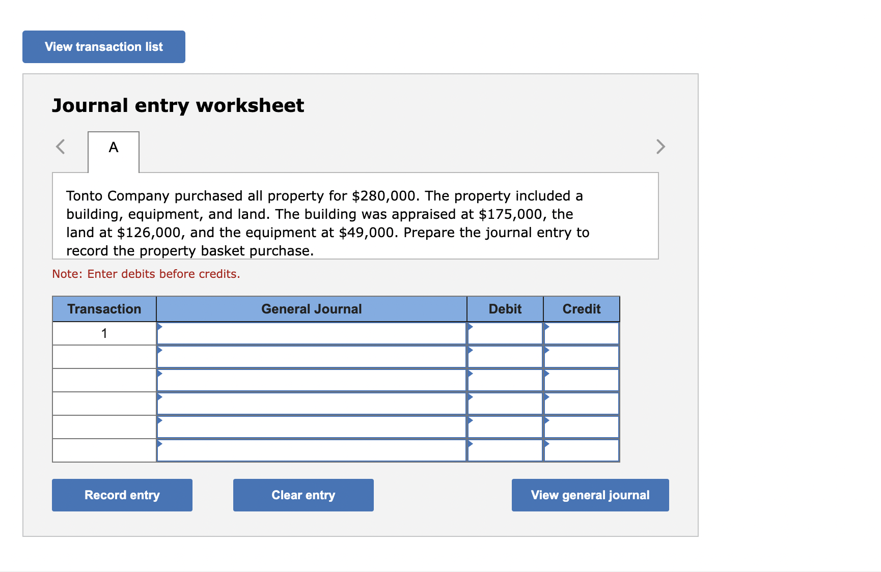Solved Journal entry worksheet Tonto Company purchased all | Chegg.com