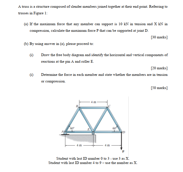 Solved mechanics static use 3 for X. solve this question | Chegg.com