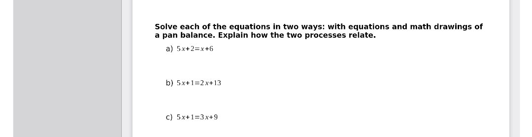Solved Solve each of the equations in two ways: with | Chegg.com