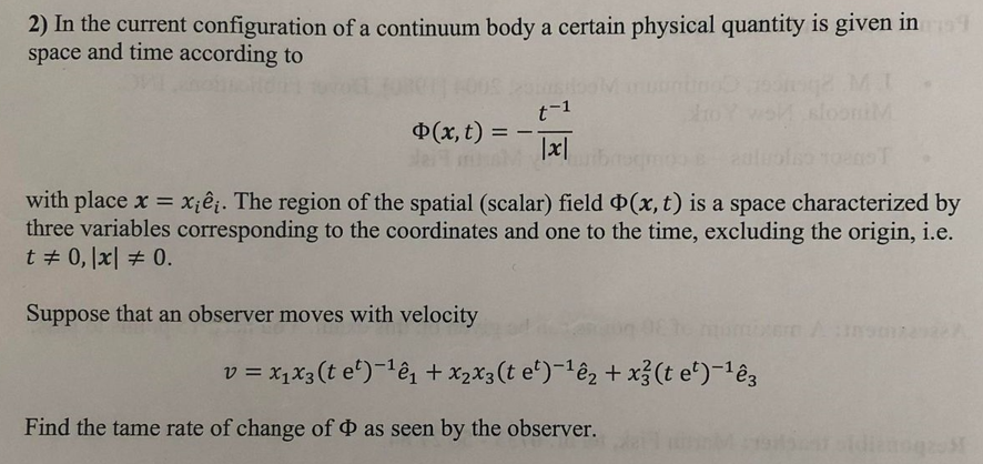 Solved 2) In the current configuration of a continuum body a | Chegg.com