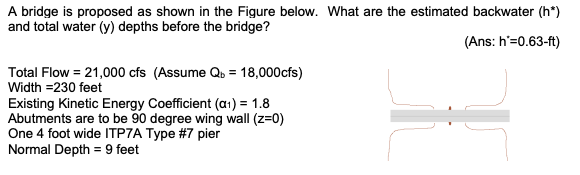 A bridge is proposed as shown in the Figure below. | Chegg.com