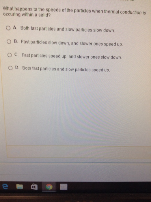 Solved What happens to the speeds of the particles when | Chegg.com