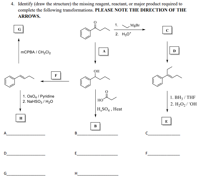 Solved Identify (draw the structure) ﻿the missing reagent, | Chegg.com