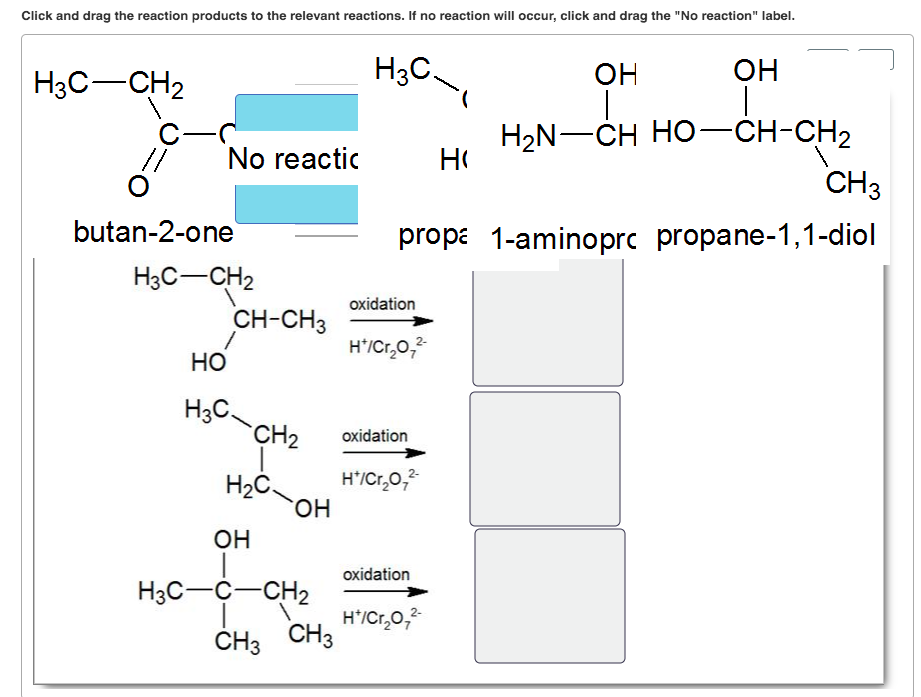 Solved butan-2-one prope 1-aminoprc propane-1,1-diol | Chegg.com
