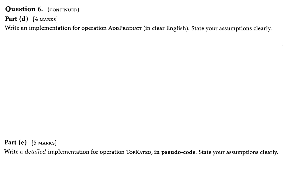 Solved Question 6. [15 MARKS) Consider the following | Chegg.com