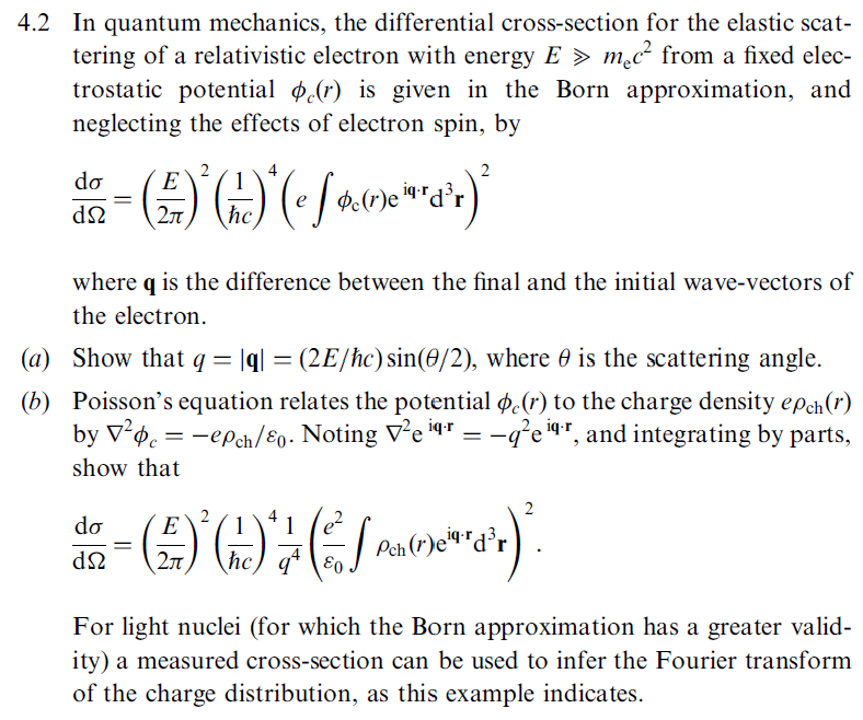 Solved 4.2 In quantum mechanics, the differential | Chegg.com
