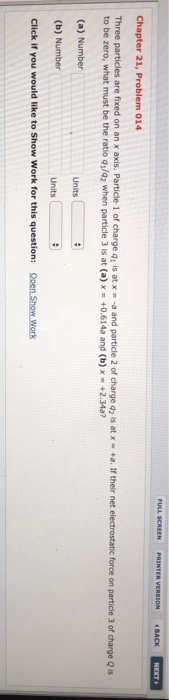 Solved FULL SCREEN PRİNTER VERSION .BACK Chapter 21, Problem | Chegg.com