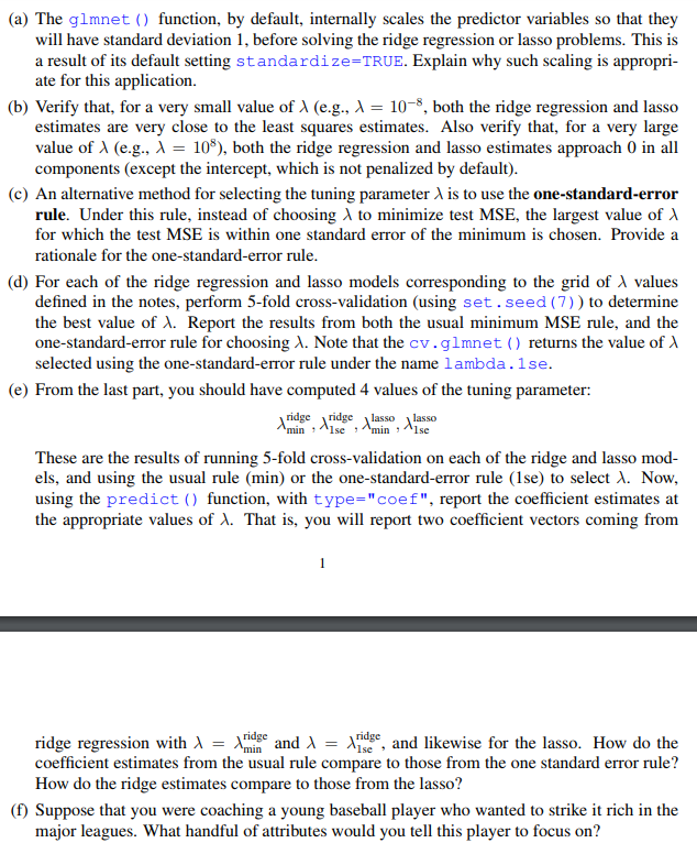 SOLVE USING RSTUDIO: Using Rstudio packages (ISLR | Chegg.com