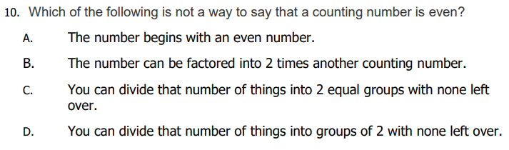 Solved 10. Which of the following is not a way to say that a | Chegg.com