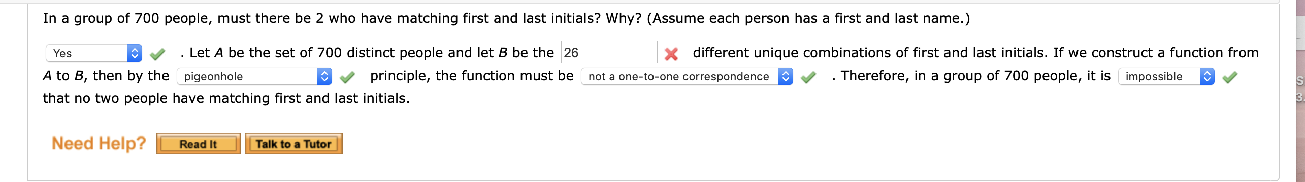 Solved In a group of 700 people, must there be 2 who have | Chegg.com