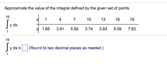 Solved Approximate the value of the integral defined by the | Chegg.com