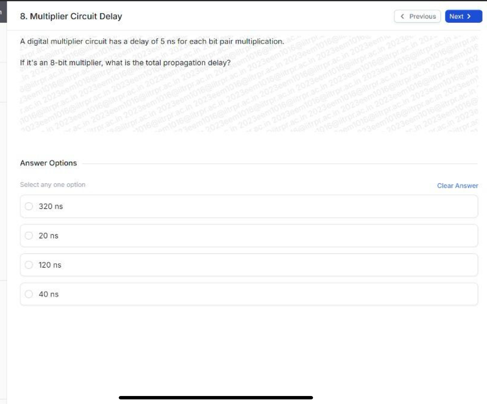 Solved 8. ﻿Multiplier Circuit DelayA digital multiplier | Chegg.com